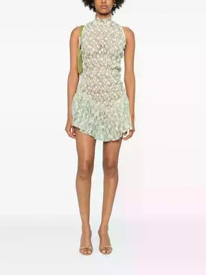 ROBERTA EINER Floral Lace Mini Dress