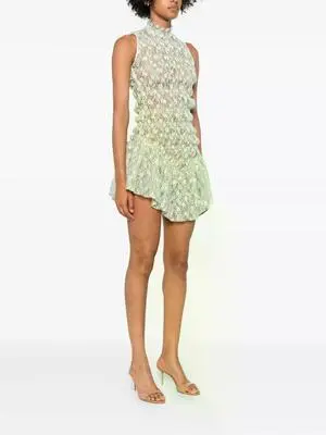 ROBERTA EINER Floral Lace Mini Dress