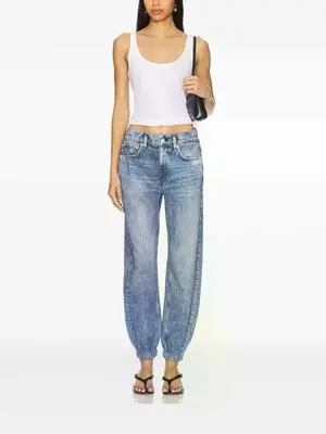 Rag & Bone Elastic-cuff Acid-wash Jeans