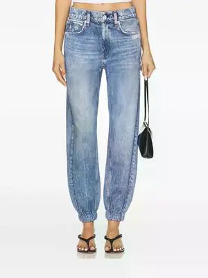 Rag & Bone Elastic-cuff Acid-wash Jeans