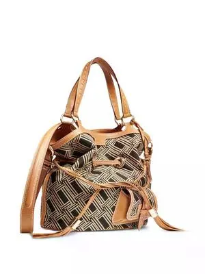 LANCEL Premier Flirt Geometric-pattern Bucket Bag