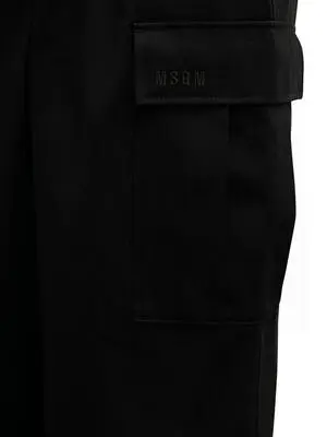 MSGM Cargo Pocket Trousers - Black