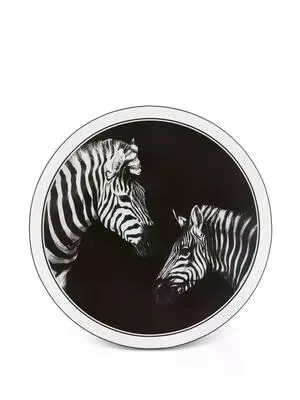 Dolce & Gabbana Zebra-print Platter - Black