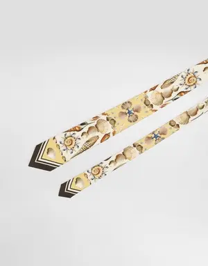 Dolce & Gabbana Shell-print Neck Tie - Multicolor