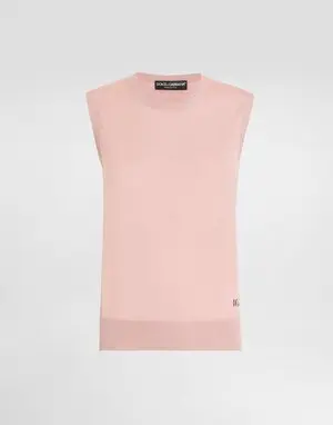 Dolce & Gabbana Wool Tank Top With Dg Logo