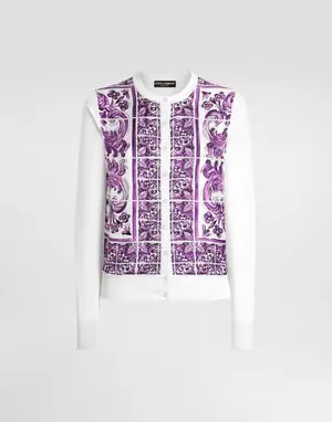 Dolce & Gabbana Printed Silk Cardigan - Multicolor