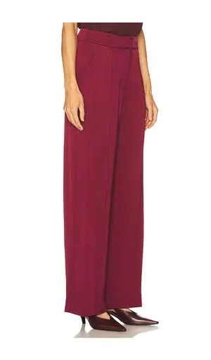 Simkhai Kyra Wide Leg Pant - Cranberry