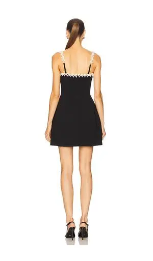 NADINE MERABI Embellished Mini Dress - Black