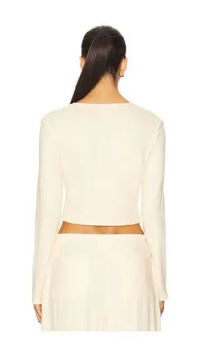 LESET Lauren Crop Slim Fit Tee