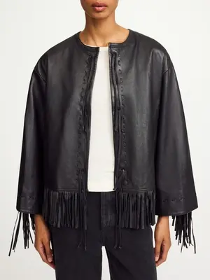 BY MALENE BIRGER Zoena Leather Jacket