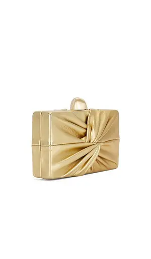 Cult Gaia Lisse Clutch - Matte Brass