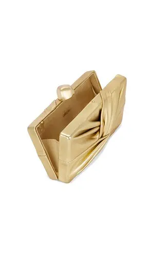 Cult Gaia Lisse Clutch - Matte Brass