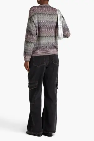 Missoni Metallic Crochet-knit Sweater