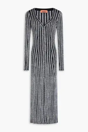 Missoni Sequined Striped Crochet-knit Cardigan
