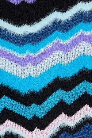Missoni Brushed Intarsia-knit Sweater - Turquoise