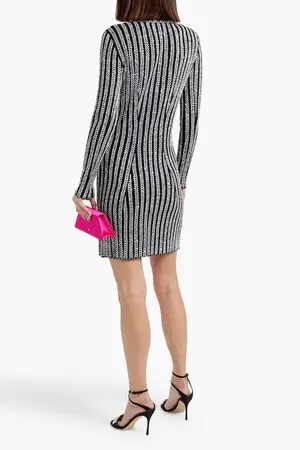 Missoni Sequin-embellished Ribbed-knit Mini Dress