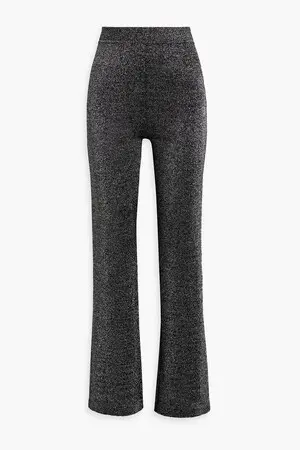 Missoni Metallic Crochet-knit Flared Pants