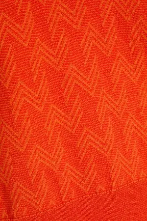 Missoni Wool And Cashmere-blend Turtleneck Sweater - Bright Orange
