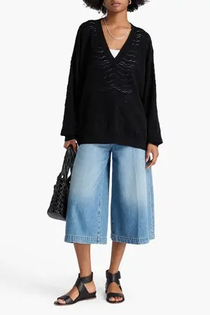 Missoni Oversized Crochet-knit Sweater - Black