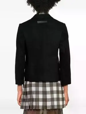 Marni Leather-paneled Wool Jacket