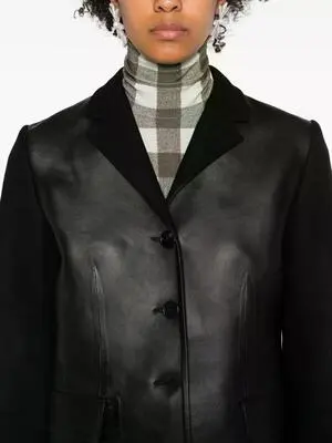 Marni Leather-paneled Wool Jacket