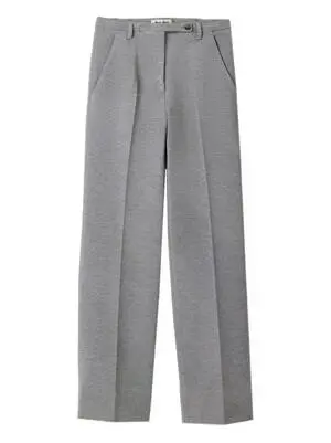 Miu Miu Embroidered Logo Trousers