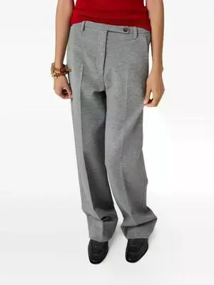 Miu Miu Embroidered Logo Trousers