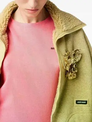 Miu Miu Cashmere And Silk Crew-neck Knit Top