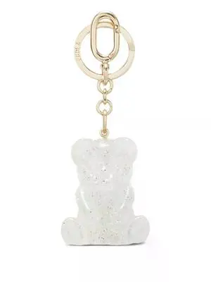 Furla Glitter-bear Keyring - Silver