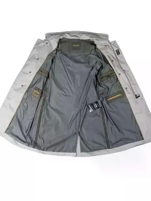 MOORER Double-breasted Zip-front Coat