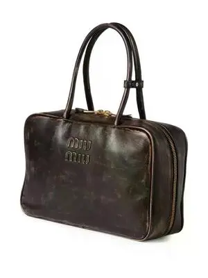 Miu Miu Beau Logo-embossed Shoulder Bag