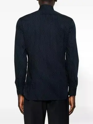 BARBA NAPOLI Patterned Long-sleeved Shirt