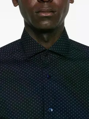 BARBA NAPOLI Patterned Long-sleeved Shirt