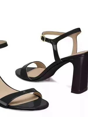 STUART WEITZMAN Babette Patent-leather Ankle-strap Sandals