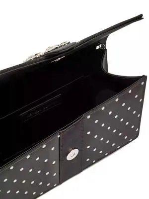 Manolo Blahnik Capri Polka-dot Clutch