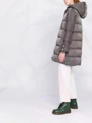 Herno Hooded Padded Coat - Grey