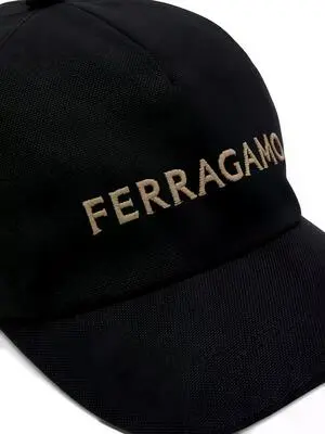 FERRAGAMO Logo-embroidered Baseball Cap