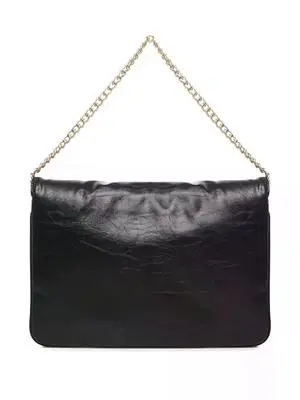 V°73 Louise Logo-plaque Shoulder Bag - Black