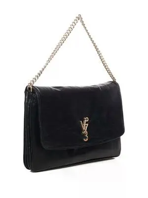 V°73 Louise Logo-plaque Shoulder Bag - Black
