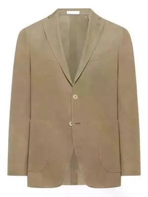Boglioli Single-breasted Patch-pocket Blazer - Neutrals