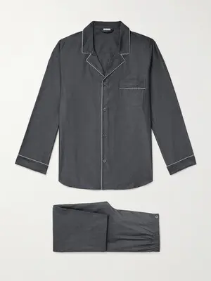 Zimmerli Cotton Pyjama Set - Gray
