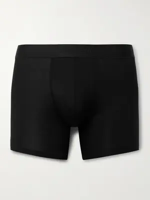 Zimmerli Pureness Stretch-micro Modal Boxer Briefs - Black