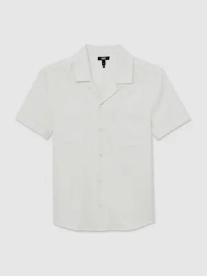 Paige Tonal-stripe Cuban-collar Shirt