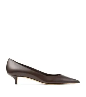 JIMMY CHOO Amelia Leather Pumps - Brown