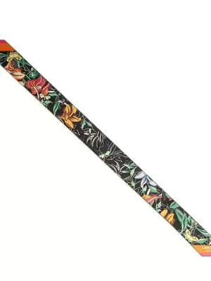 LANCEL Floral-motif Silk Headband - Black
