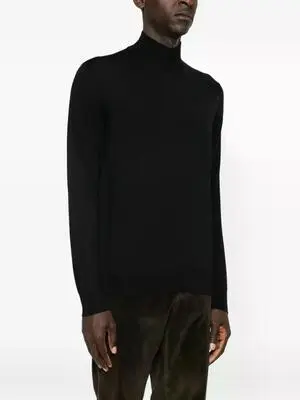 Corneliani Long-sleeve Wool Sweater - Black