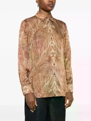 Zimmermann Paisley-print Collared Shirt