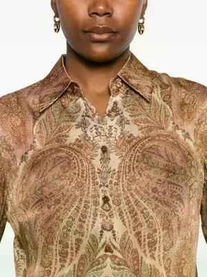 Zimmermann Paisley-print Collared Shirt