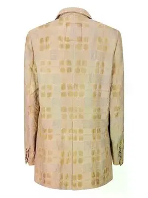UMA WANG Square-pattern Blazer - Neutrals