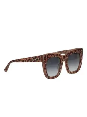 Stella McCartney Leopard-print Square-frame Sunglasses